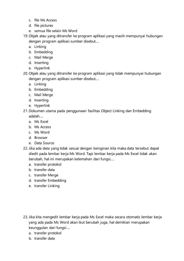 Soal informatika | DOCX