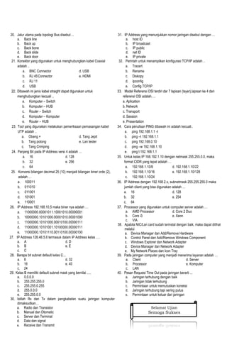 Soal instal jaringan lan | PDF