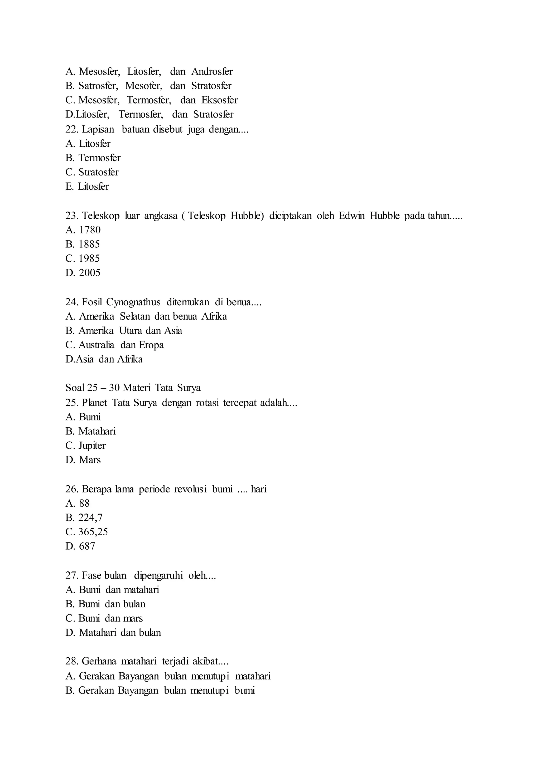 Soal ipa kelas 7 semester 2 | DOCX