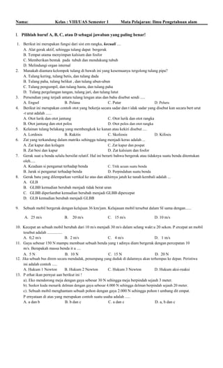 Soal ipa kls 8 k 13 (1) | PDF