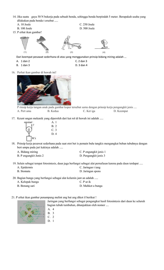 Soal ipa kls 8 k 13 (1) | PDF