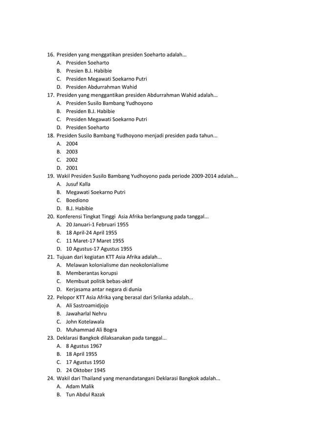 PERUBAHAN PEMERINTAHAN DAN KERJASAMA INTERNASIONAL | DOCX