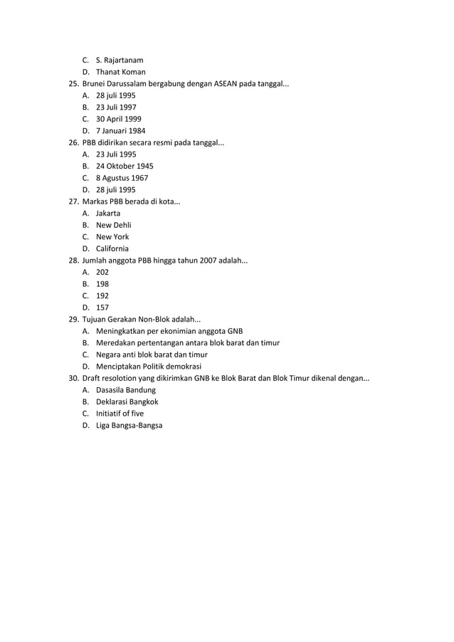 PERUBAHAN PEMERINTAHAN DAN KERJASAMA INTERNASIONAL | DOCX