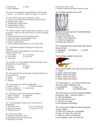 Soal latihan ITM (Ilmu Tubuh Manusia) | PDF