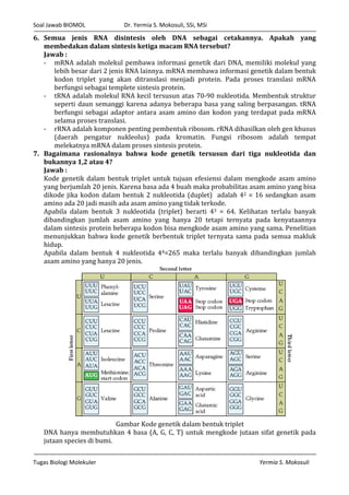 Soal jawab biomol | PDF