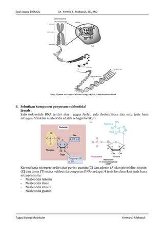 Soal jawab biomol | PDF
