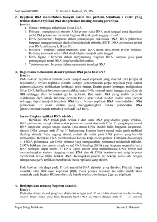 Soal jawab biomol | PDF