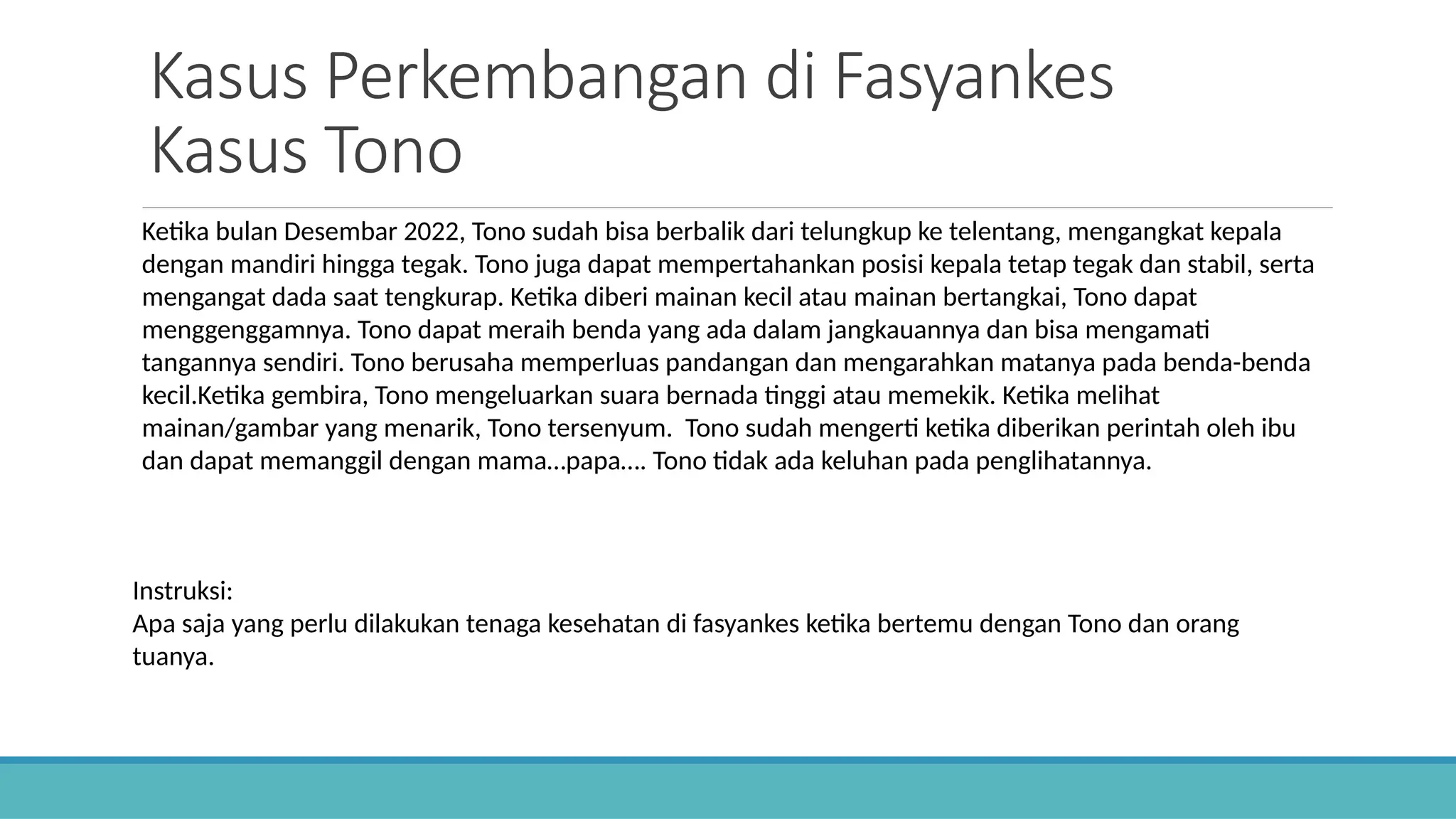 Soal Kasus Kesehatan di pelatihaan kader | PPTX