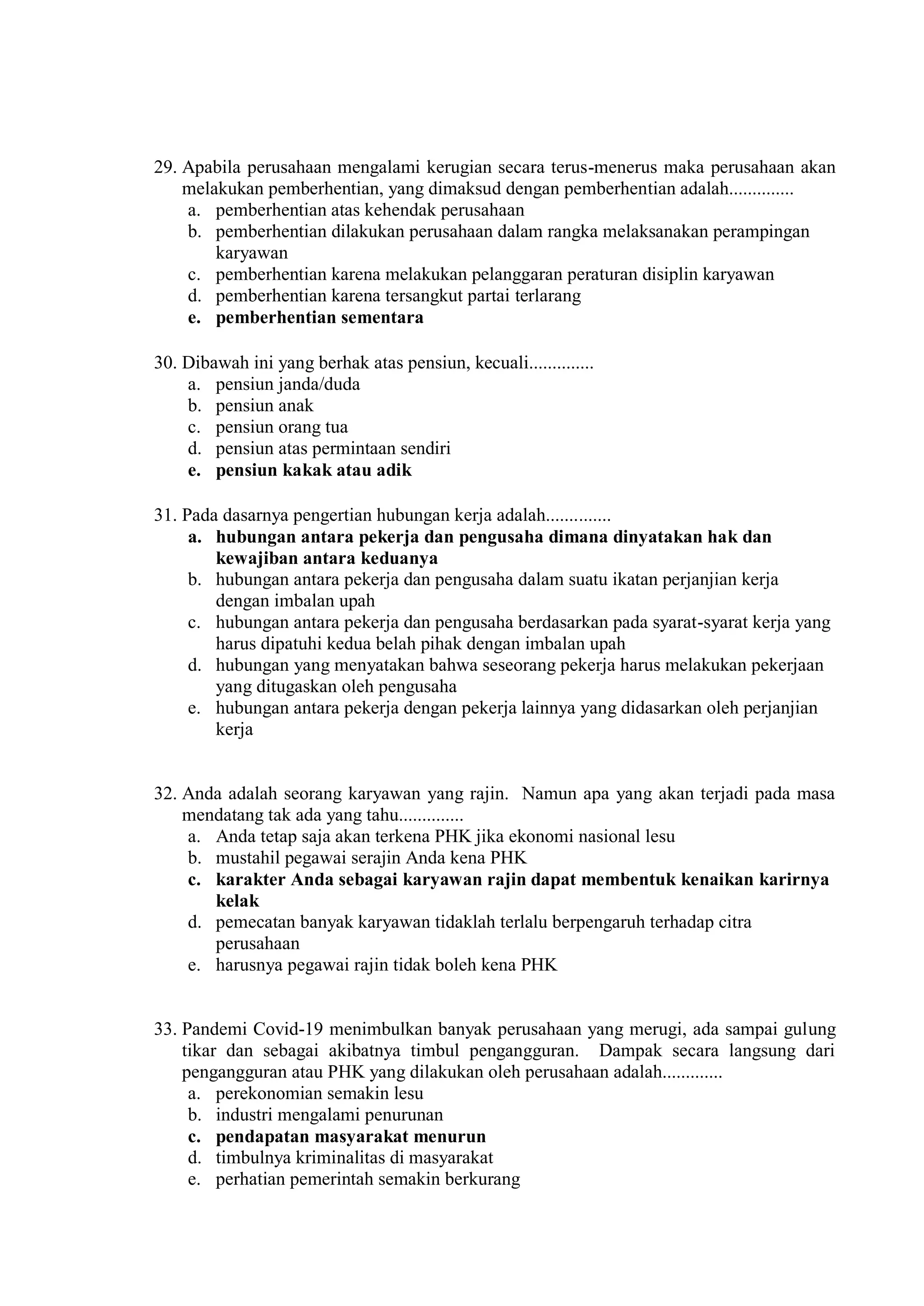 SOAL USP XII OTKP_OTK KEPEGAWAIAN | PDF