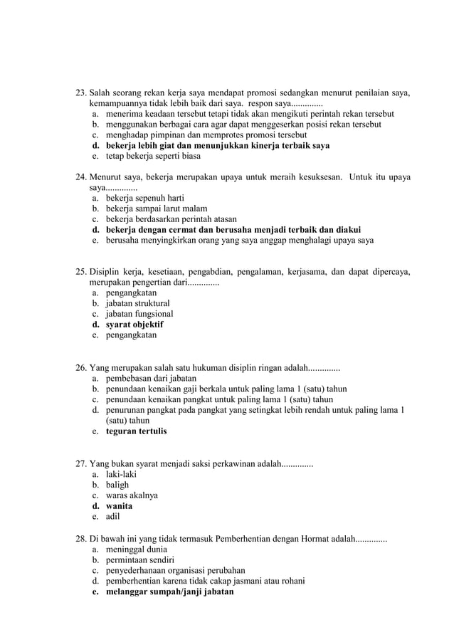 SOAL USP XII OTKP_OTK KEPEGAWAIAN | PDF