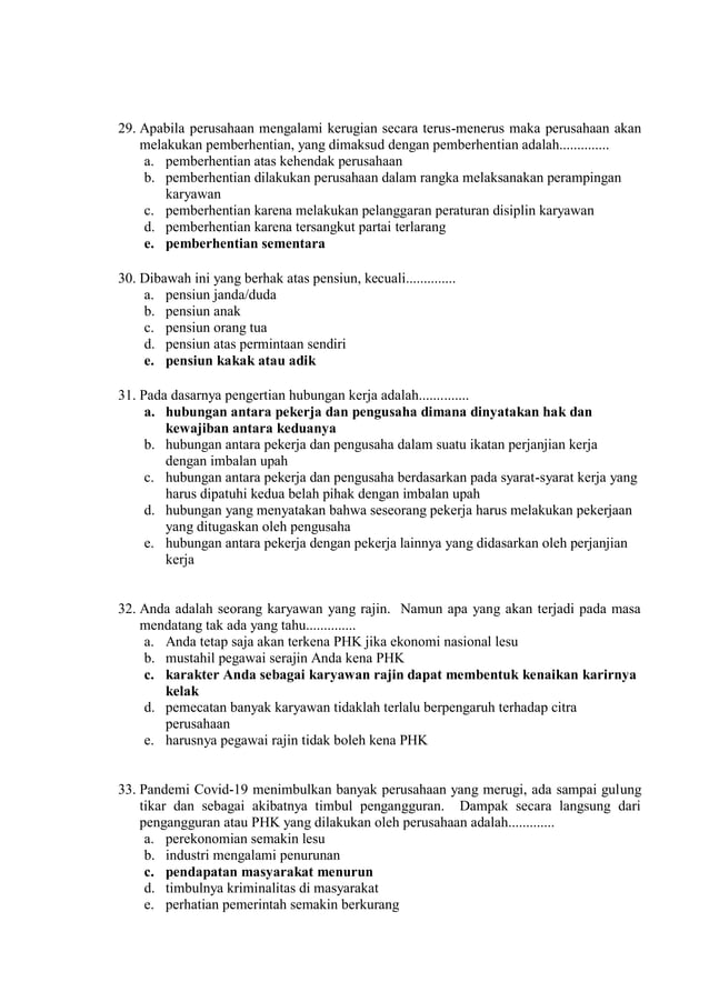 SOAL USP XII OTKP_OTK KEPEGAWAIAN | PDF