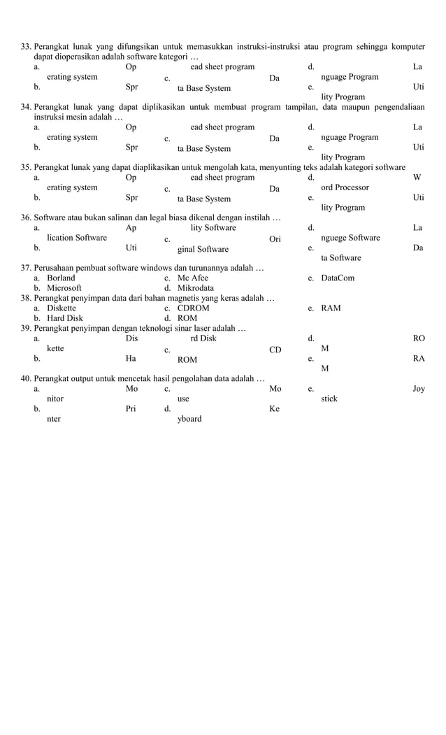 Soal kkpi kelas x | PDF