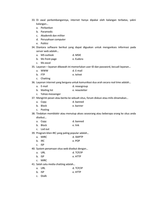 Soal kkpi kelas xii | PDF | Free Download