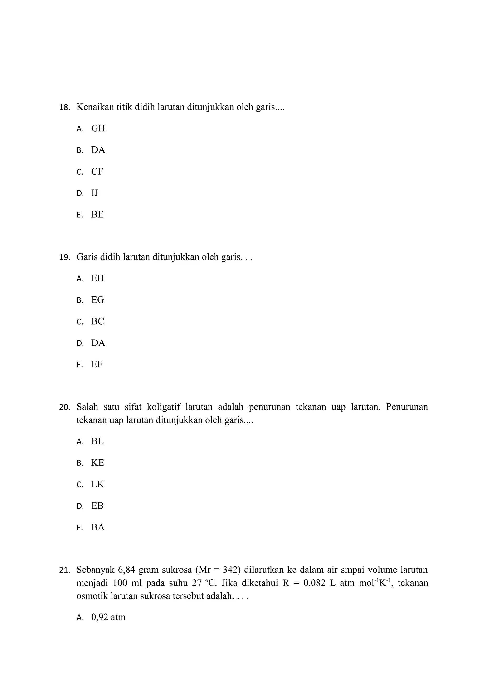 Soal koligatif larutan | RTF