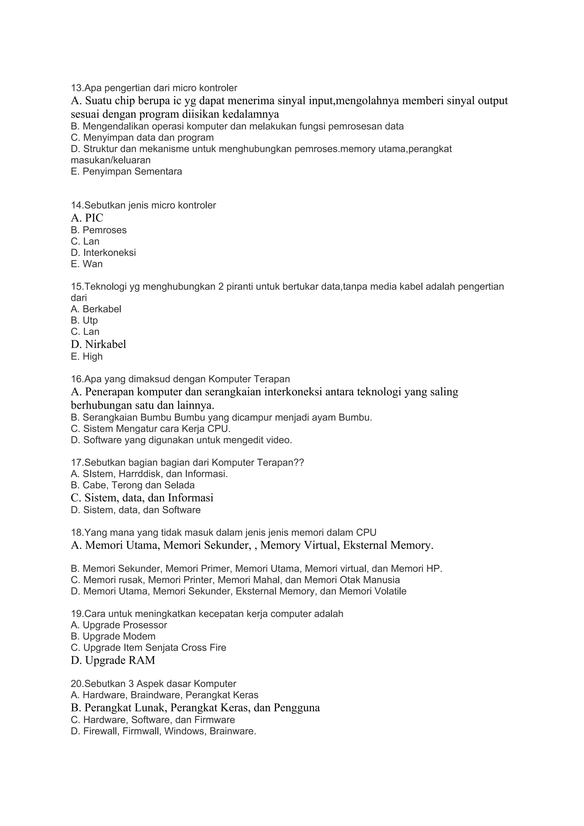 Soal Komputer Terapan kelas XI beserta kunci jawaban.docx