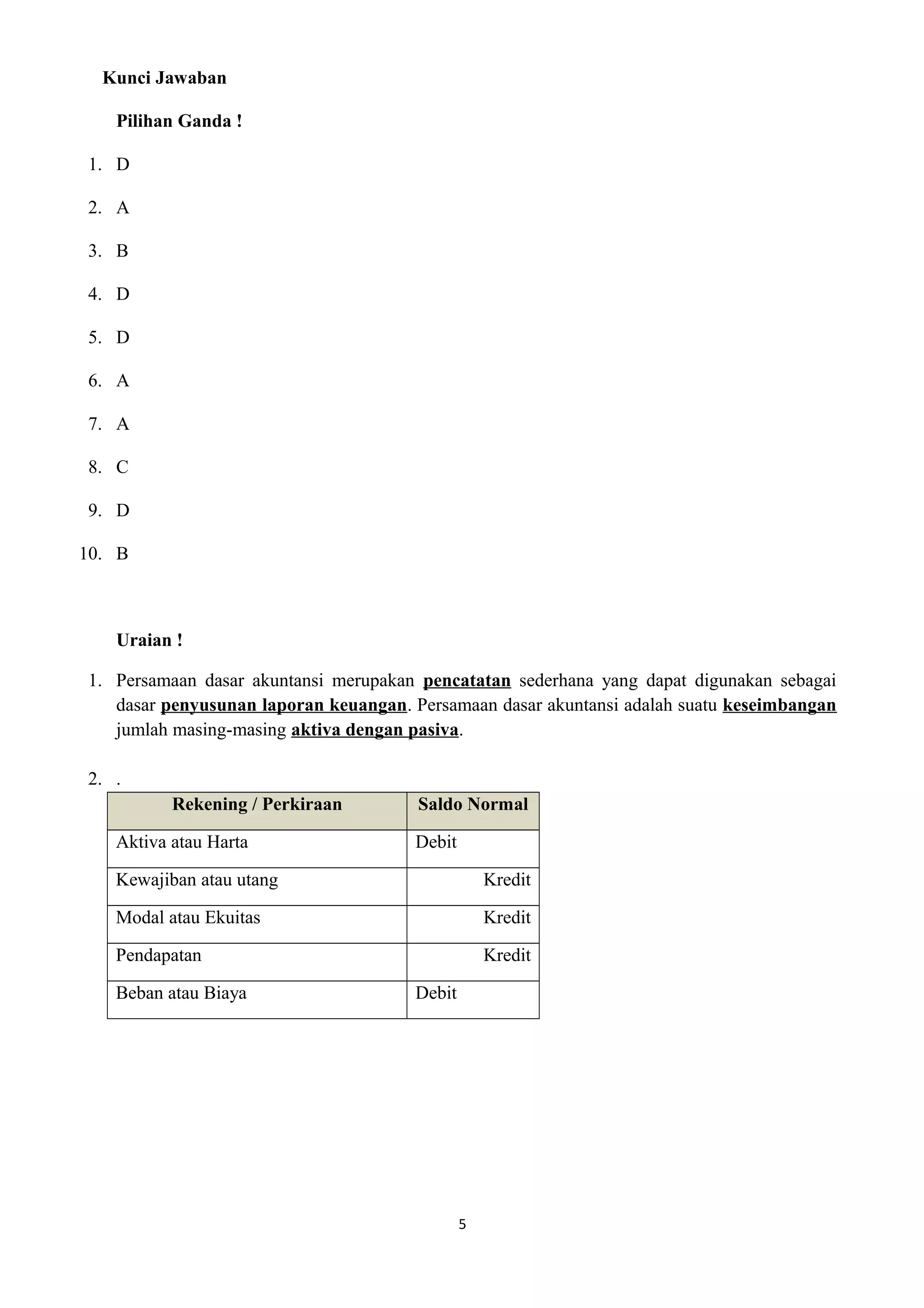 Soal latihan akuntansi | DOC