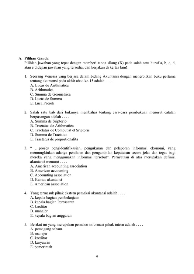 Soal latihan akuntansi | DOC