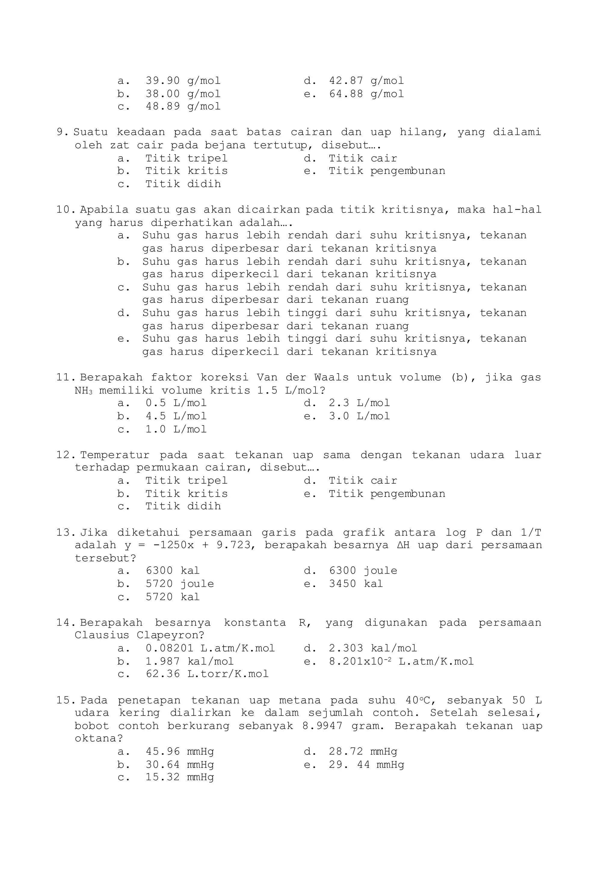 Soal latihan farfis 1 | DOCX