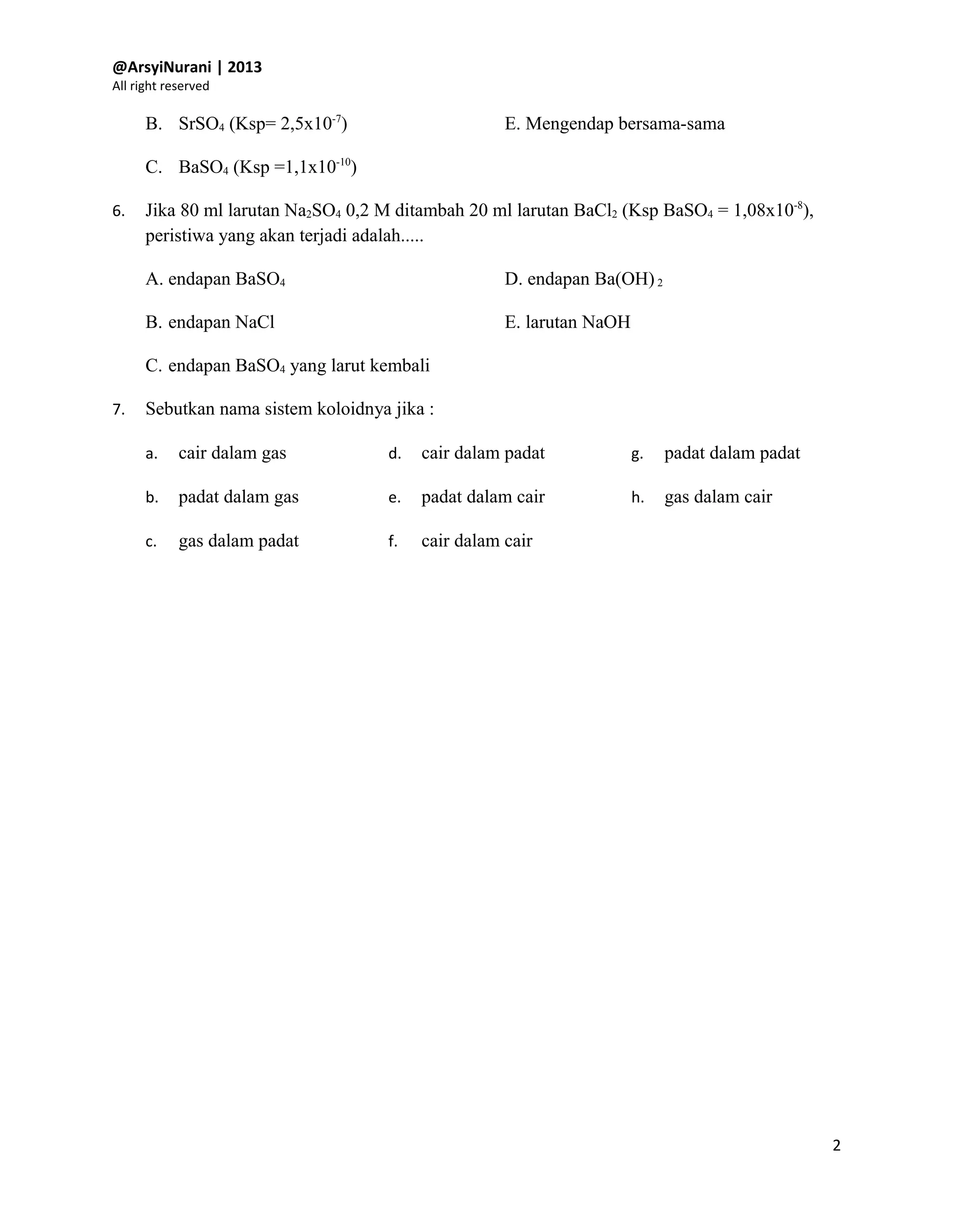 Soal latihan kelas xi semester 2 [part 2] | PDF