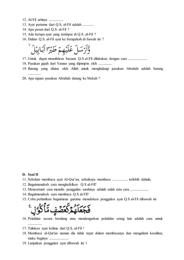 Soal latihan pengetahuan.kls 4 smtr 2 | DOCX