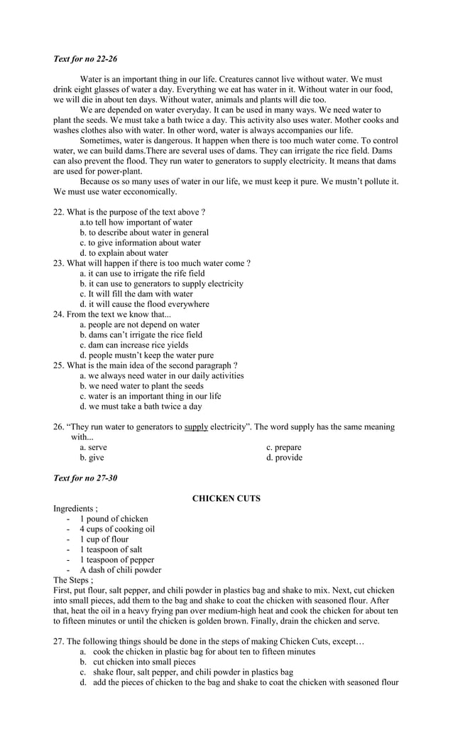 Soal latihan uas | DOCX