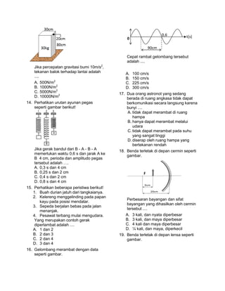 Soal latihan UN fisika smp | PDF
