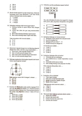 Soal latihan un ipa | PDF