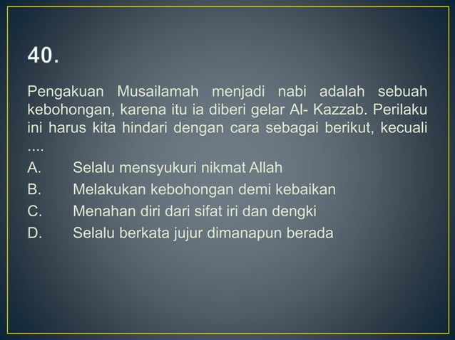 SOAL MAPEL PAI DAN BTQ Mapsi dan agama.pptx | Free Download