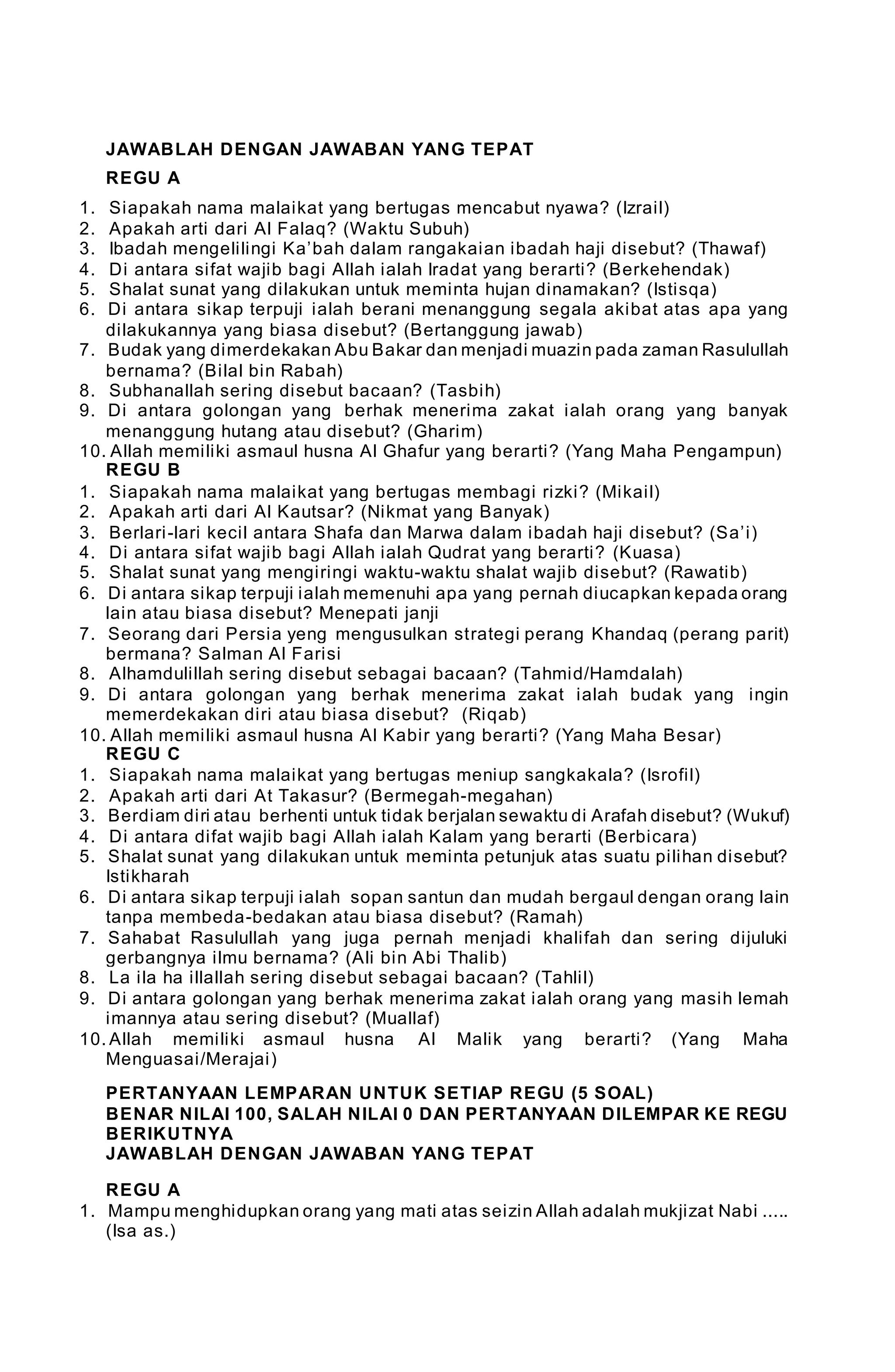 Soal mapsi | DOCX