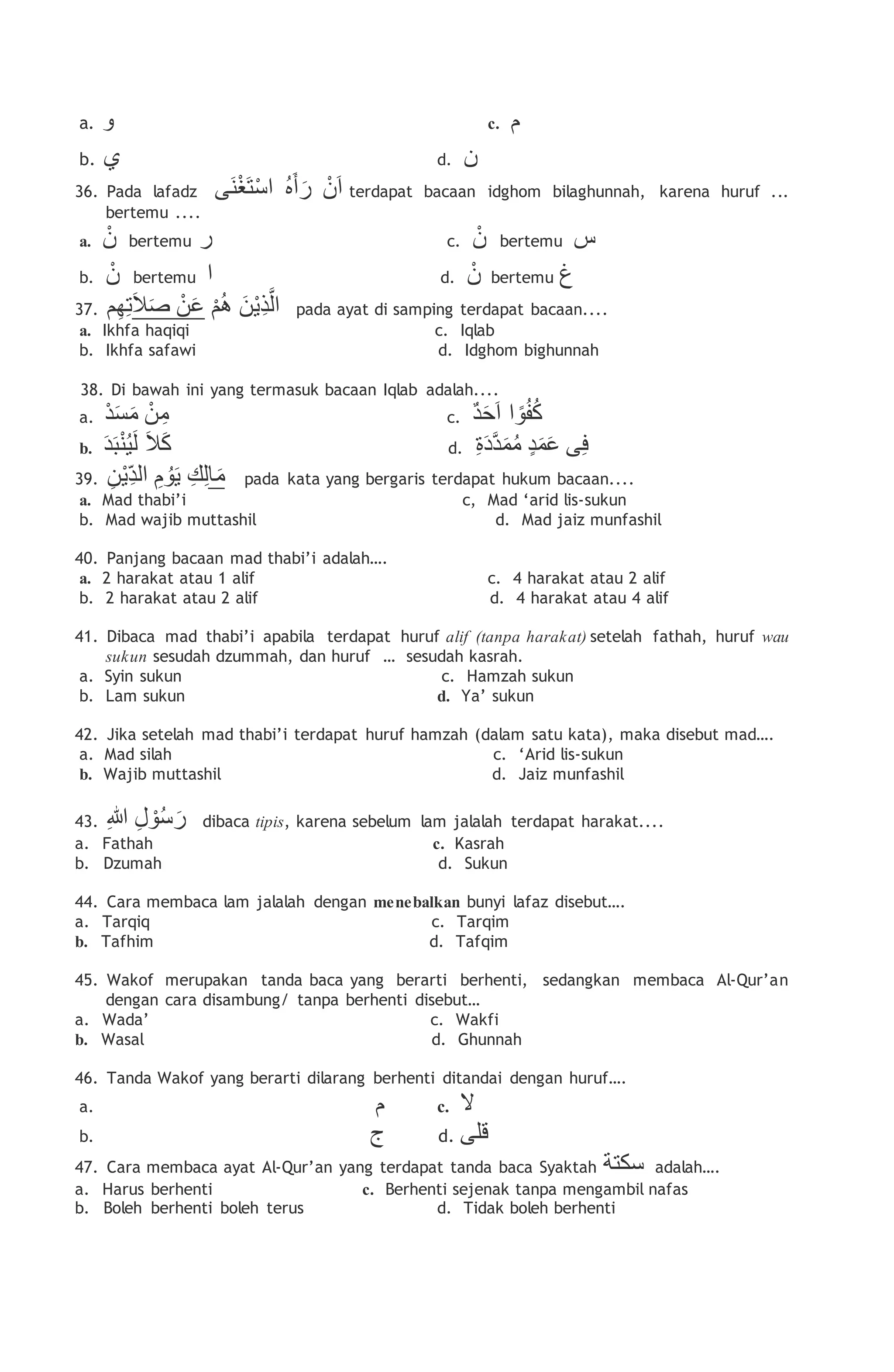 Soal mapsi | DOCX