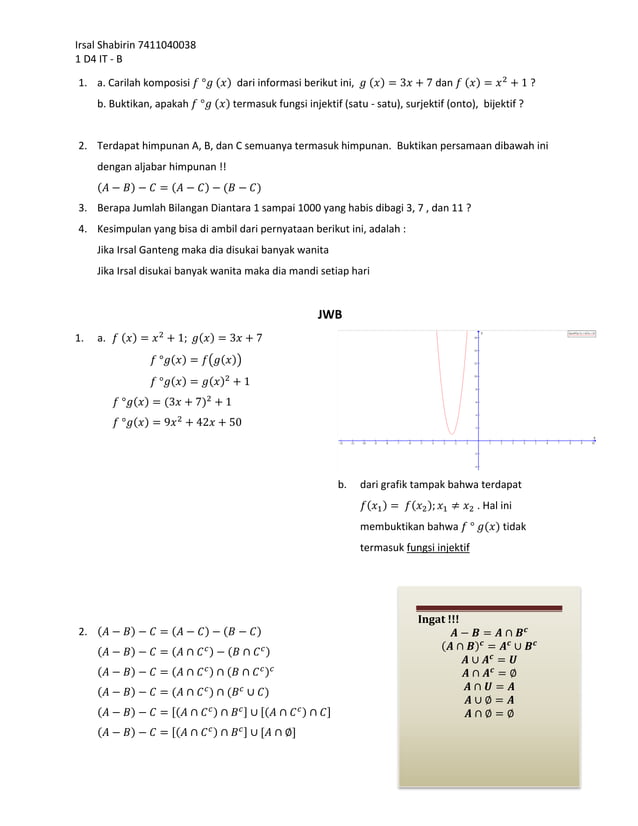 Soal mat diskrit | PDF