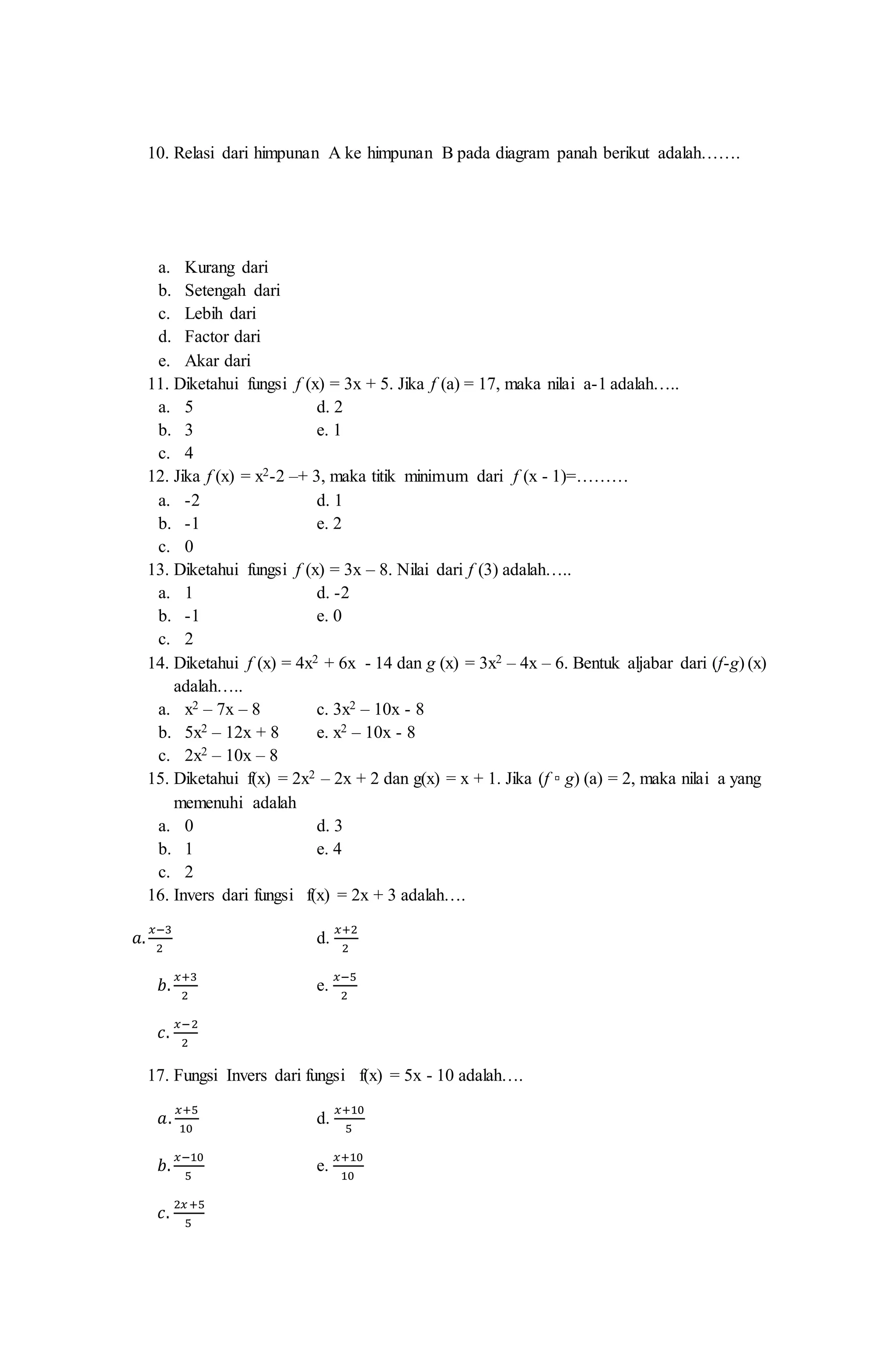 Soal matematika | PDF