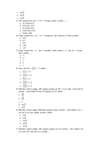 Soal matematika | PDF