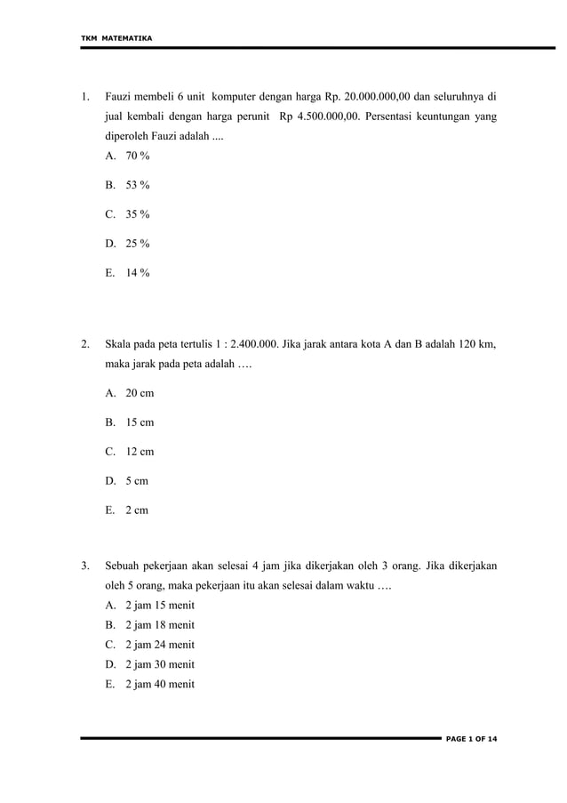 Soal matematika kls x kode a tahun 2009 2010 | DOC