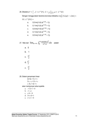 Soalmatematikaosnpti2010 | PDF