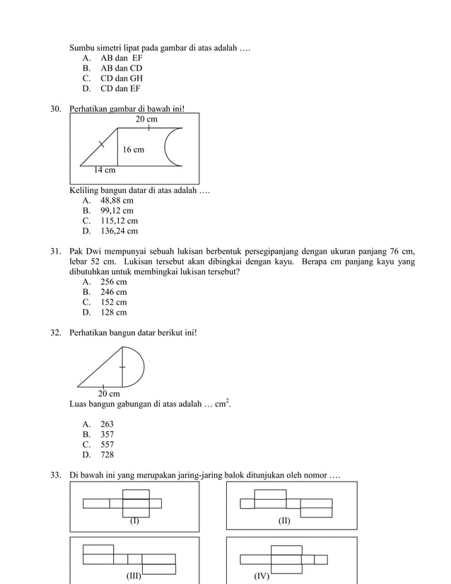 Soal Try Out UASBN Matematika | PDF