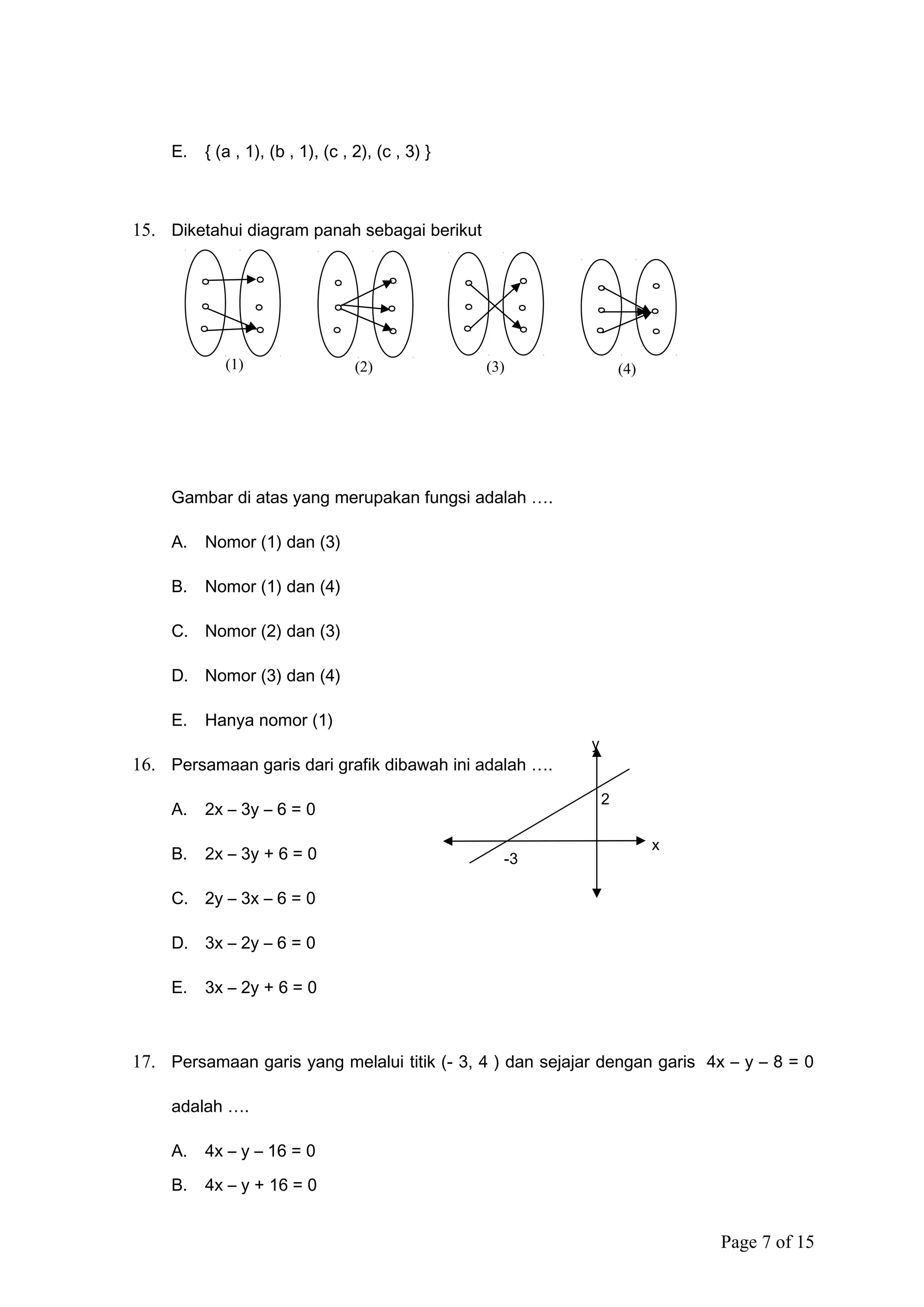 Soal matematika teknik kls xi 3 11-12 paket b | PDF | Free Download