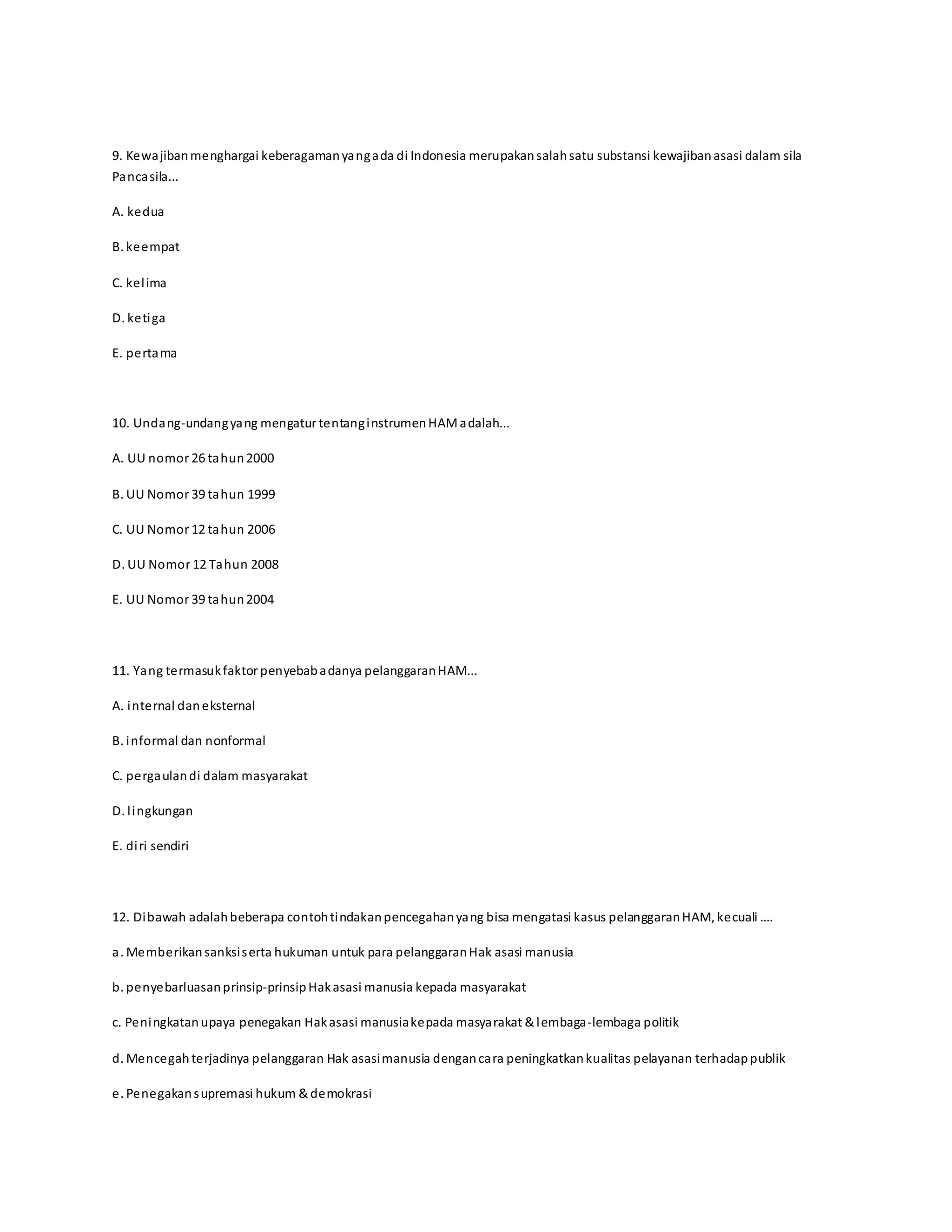 SOAL MATERI HAM KELOMPOK 1.docx