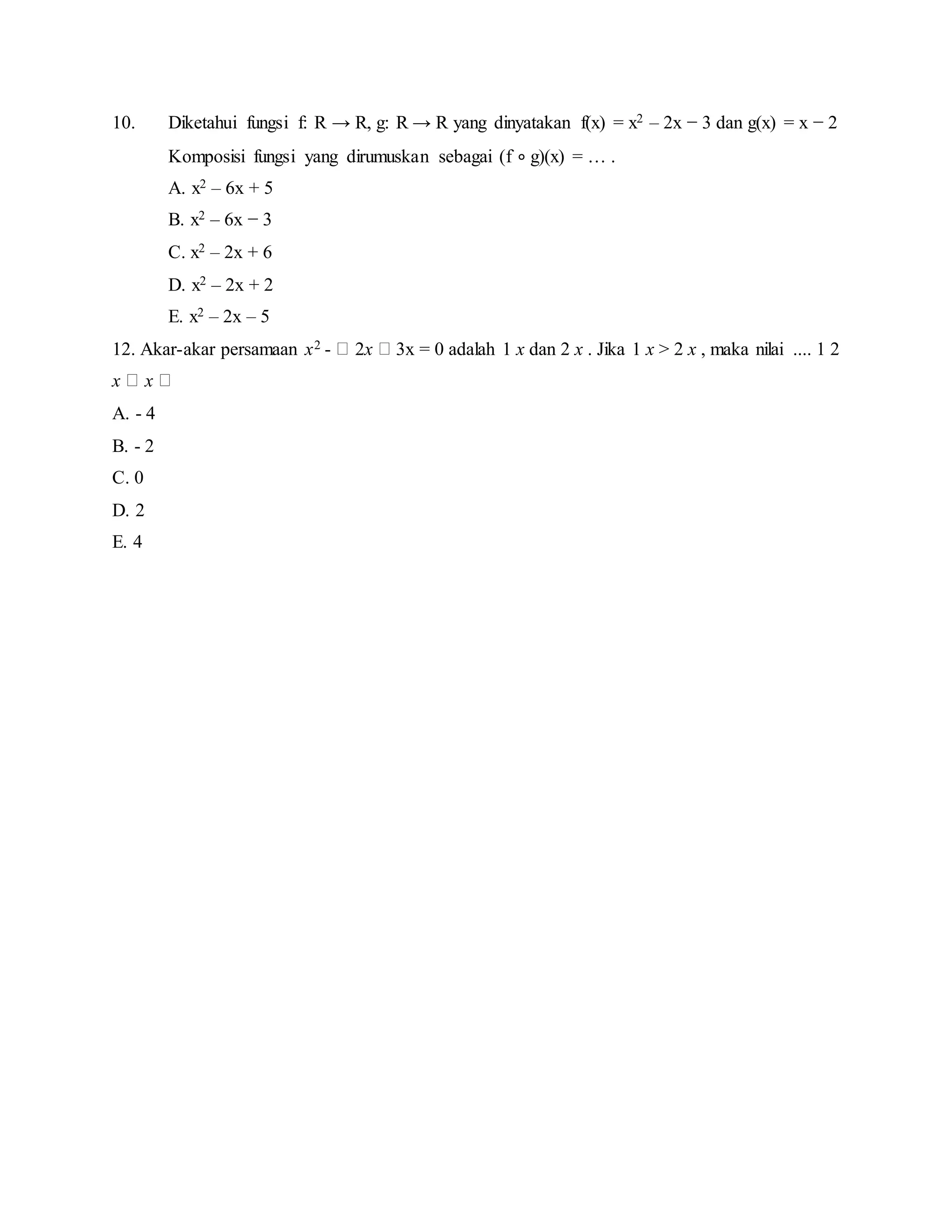 Soal mat ips | PDF