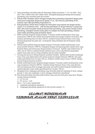 Soal mid fisika semester ganjil kelas xii ipa | PDF