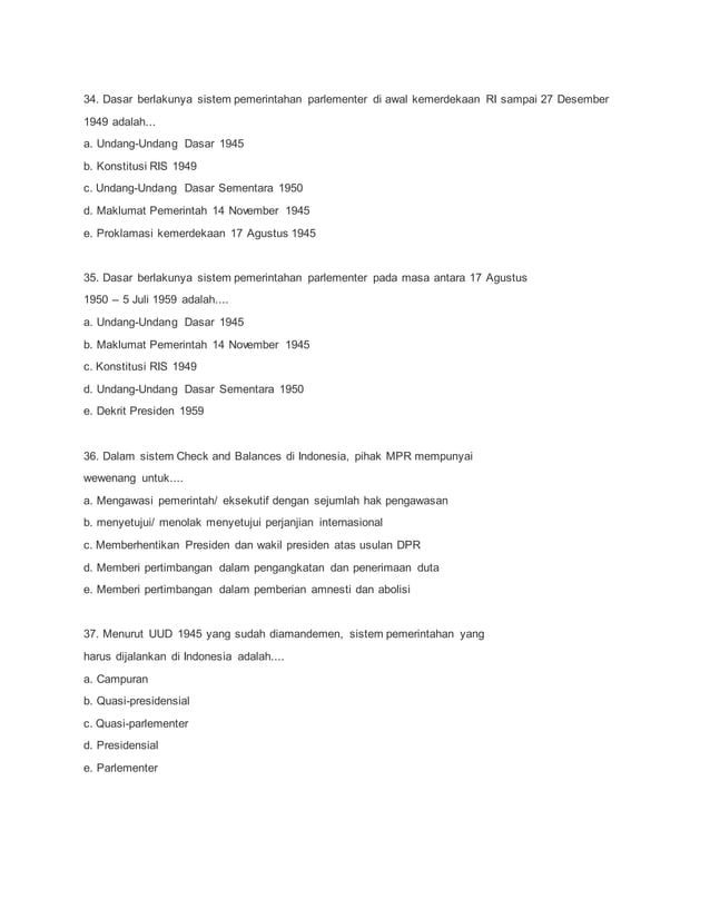 Soal mid pkn kelas xii | PDF