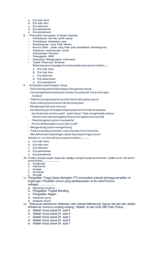 Soal mid sem ganjil kelas xi | PDF