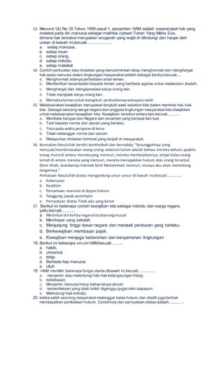 Soal mid sem ganjil kelas xi | PDF