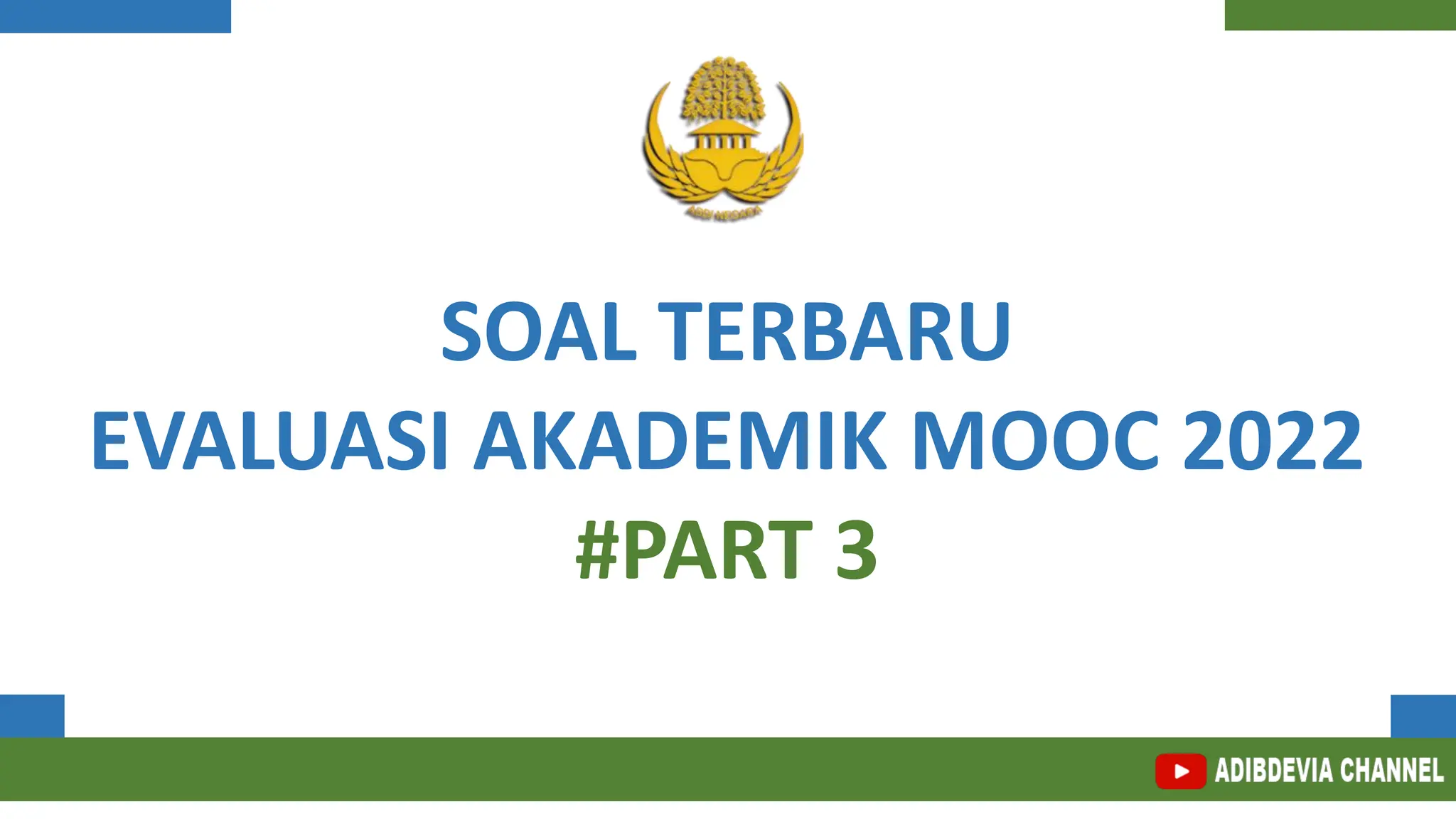 SOAL MOOC 2022 PART 3 pdf SOAL MOOC 2022 PART 3 pdf