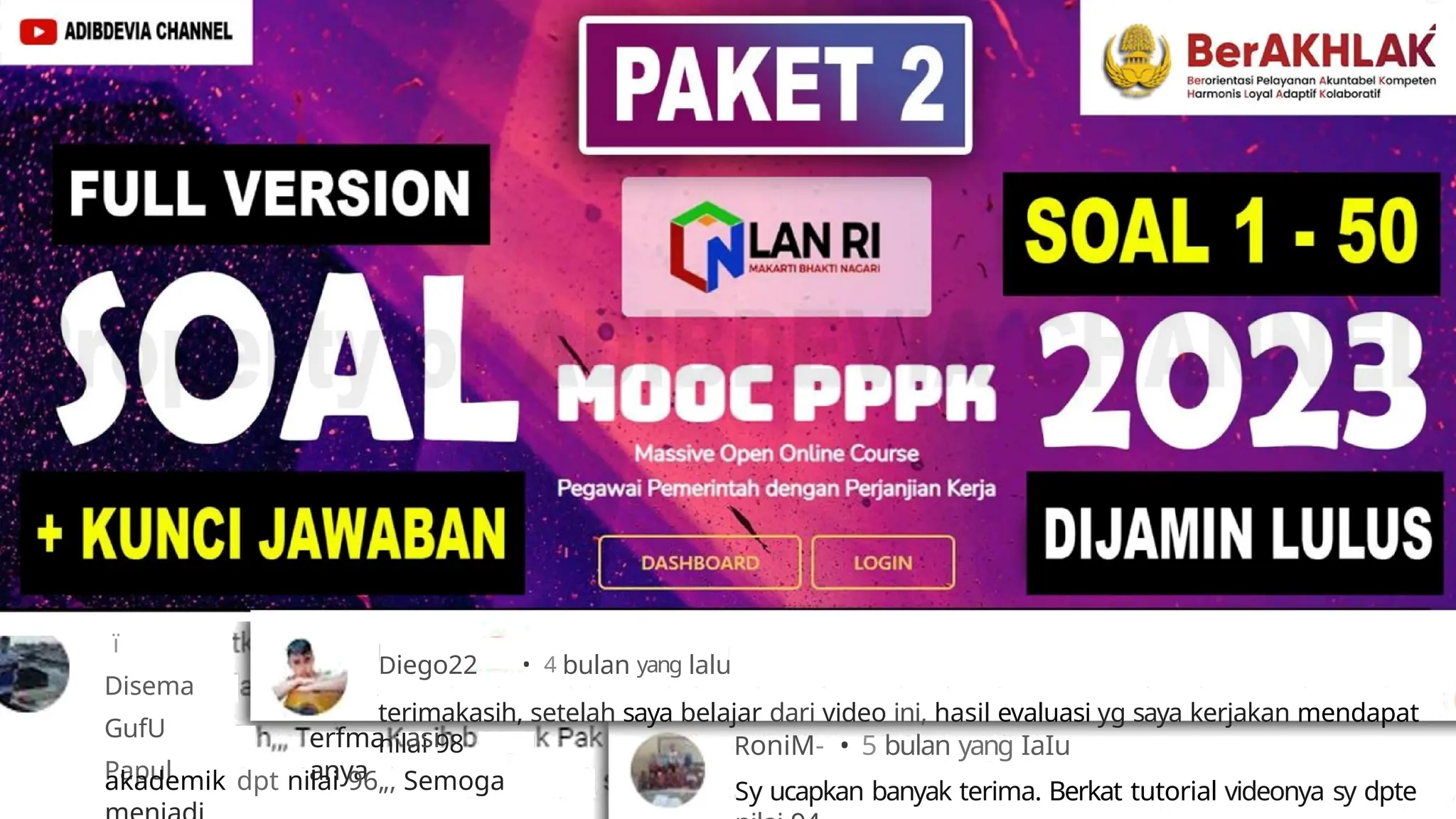 Soal MOOC PPPK - Paket 2.pptx pelatihan soal | PPTX