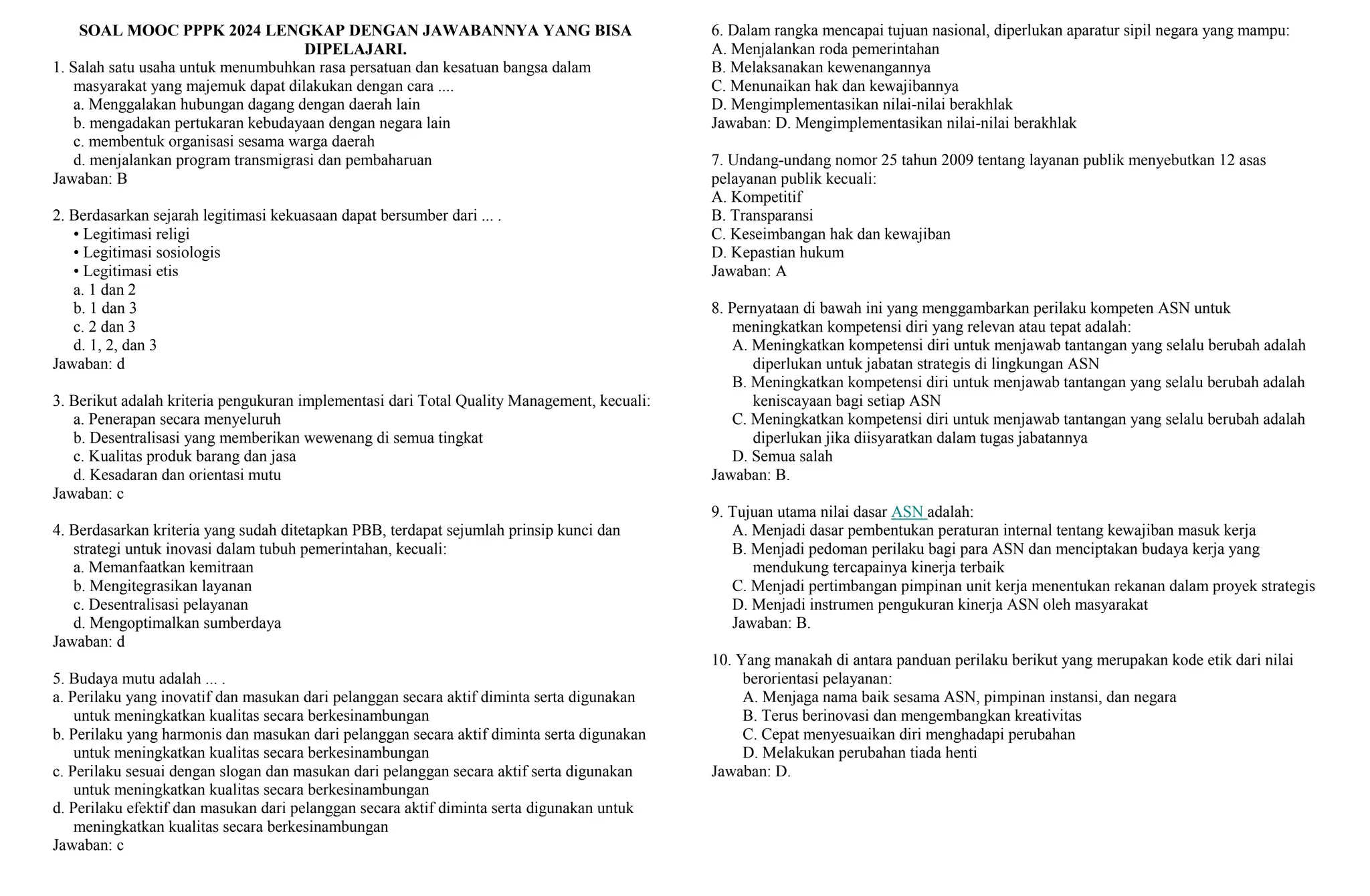 SOAL MOOC PPPK 2024 LENGKAP DENGAN JAWABANNYA YANG BISA DIPELAJARI.pdf