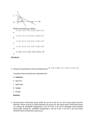 Soal mtk bismen-semua sk 4 | DOC
