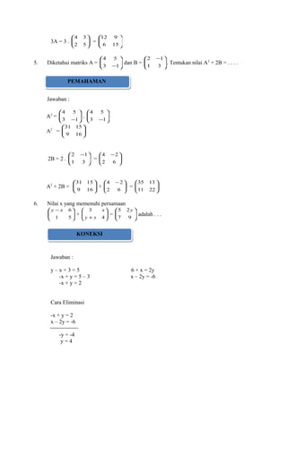 Soal mtk kel. teknologi industri sk4 kd1 2 | PDF