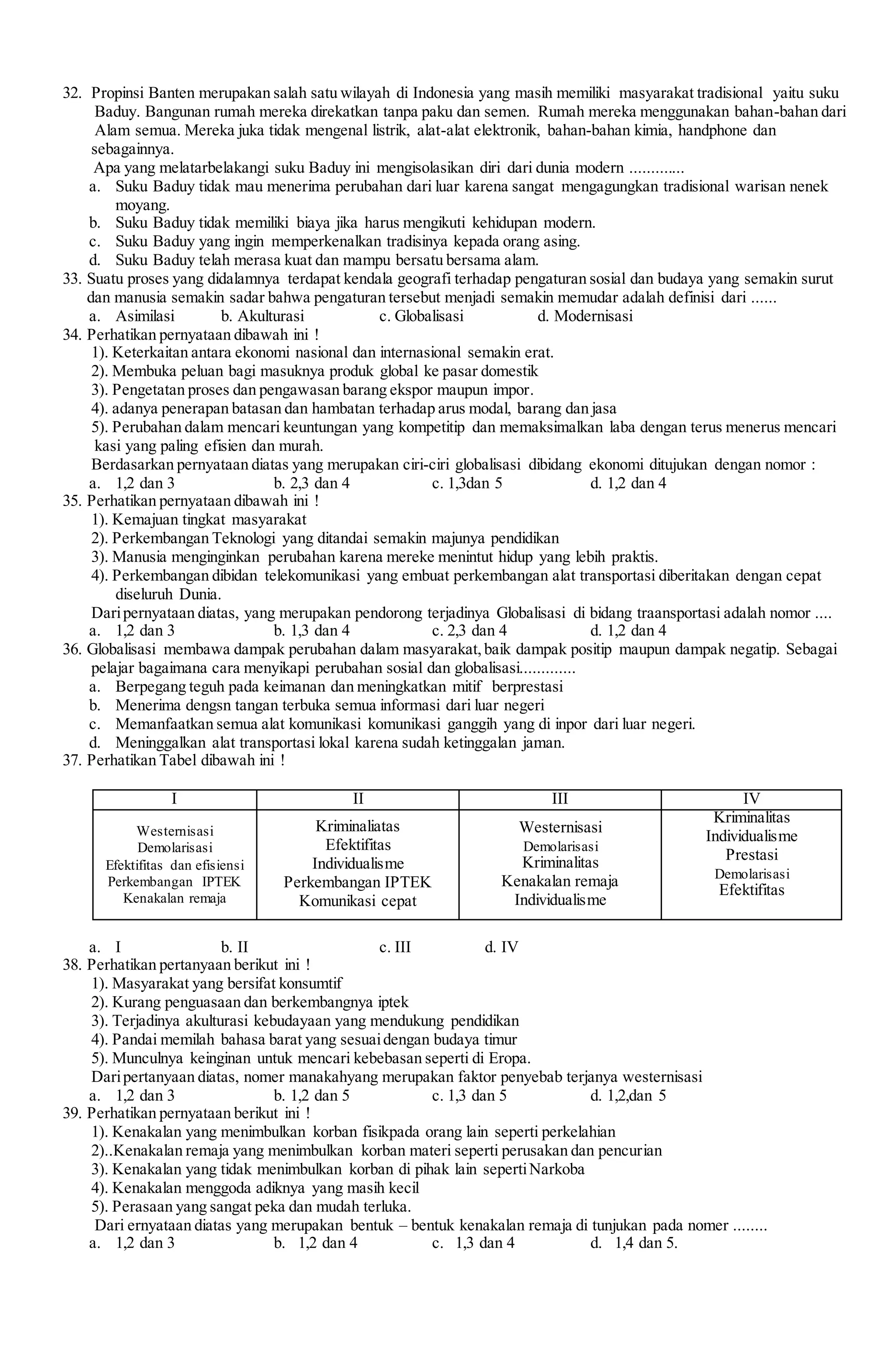 Soal mts pas 2021 2022 | PDF