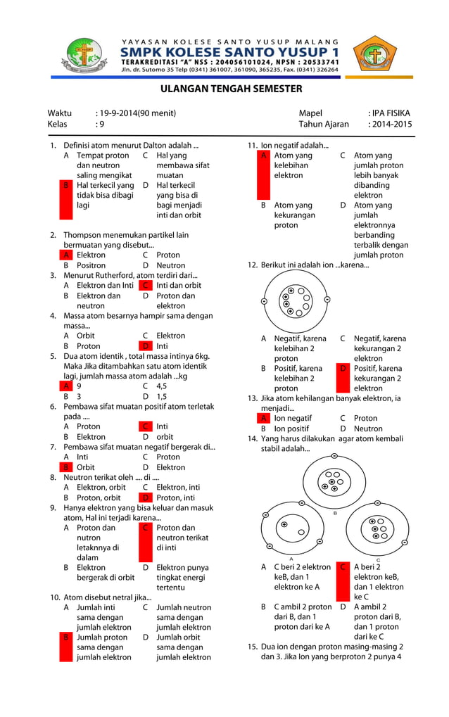 Soal n jwb kls 9 | PDF